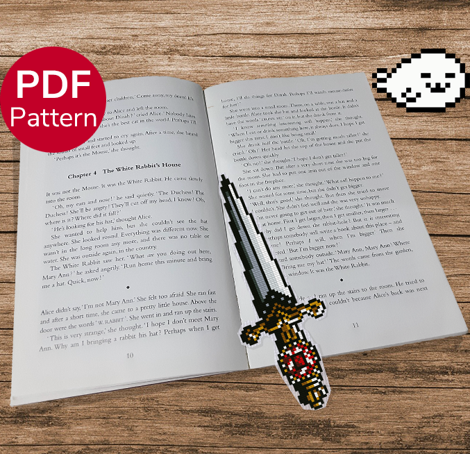 Golden Dagger Bookmark - Cross Stitch Pattern – Harp Seal Crafts