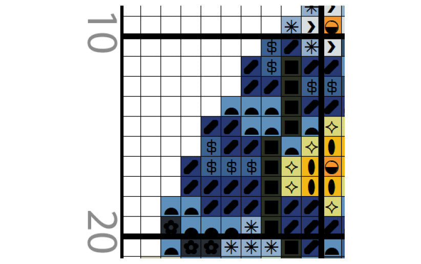 Mini Starry Night - Cross Stitch Pattern – Harp Seal Crafts