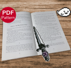 Silver Dagger Bookmark - Cross Stitch Pattern – Harp Seal Crafts